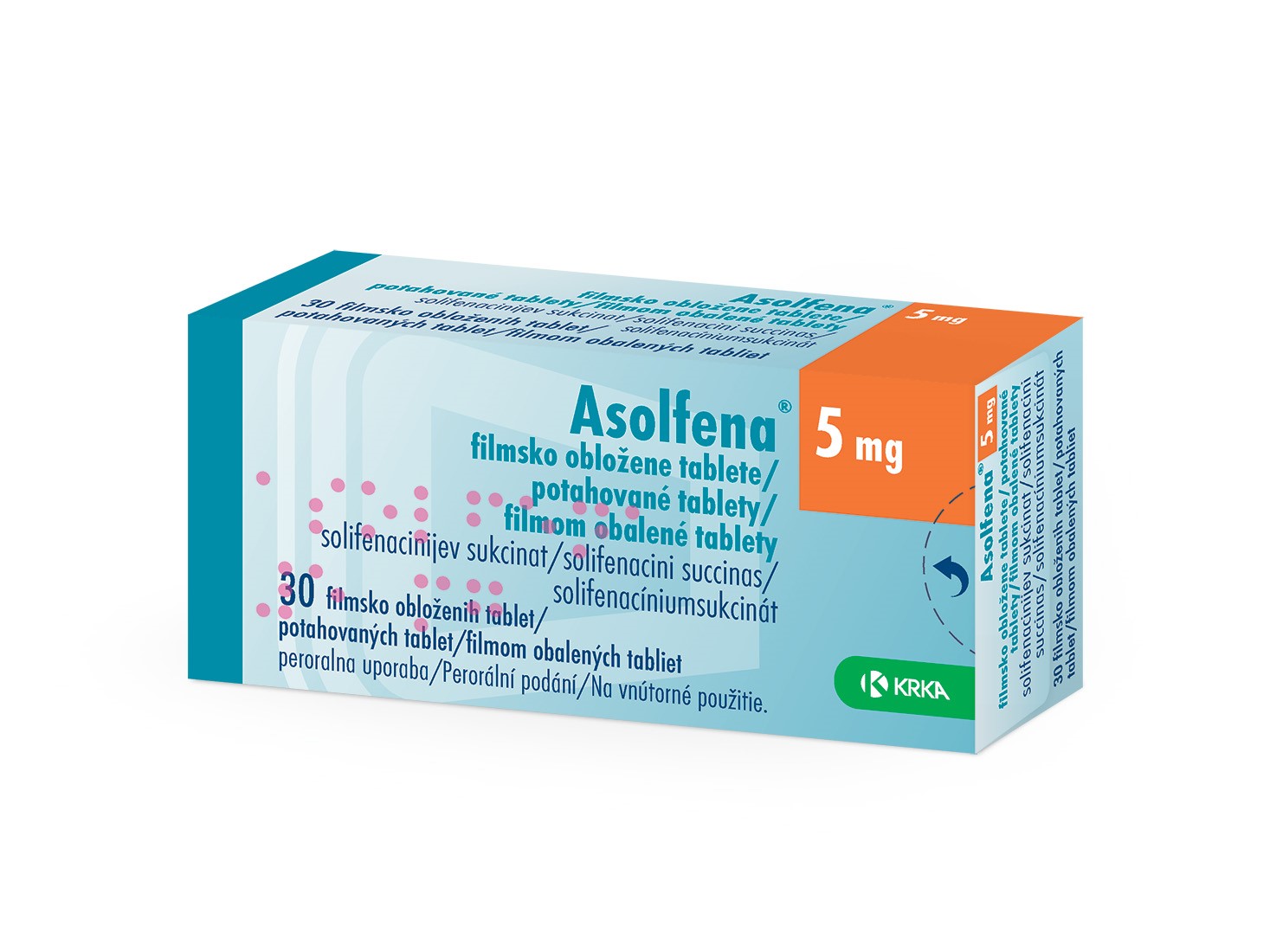 Asolfena 5 mg filmom obalené tablety | Krka