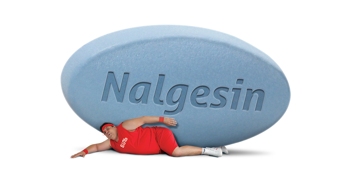 Nalgesin S. Rýchle riešenie na rôzne typy bolestí. | Krka